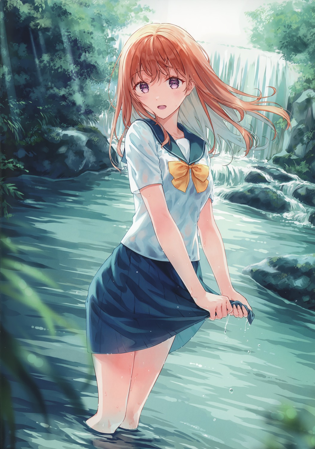 hitenkei hiten see through seifuku wet wet clothes | #1113973 | yande.re